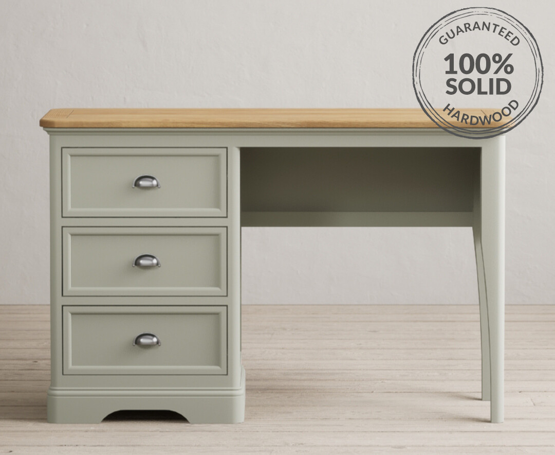 Brampton Soft Green Painted Dressing Table | Oak&More