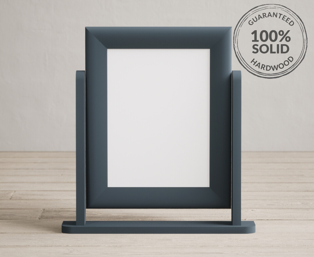 Blue painted Dressing table Mirror | Oak&More