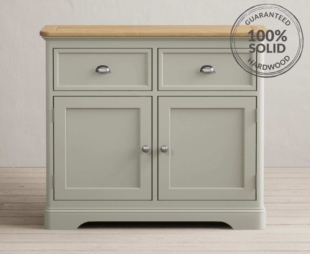 Brampton Soft Green Painted Small Sideboard | Oak&More