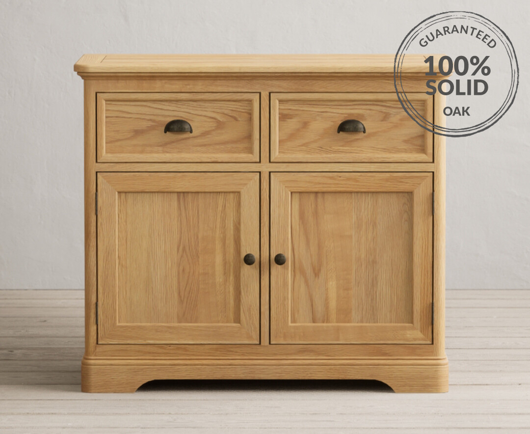 Cambridge Solid Oak Small Sideboard | Oak&More