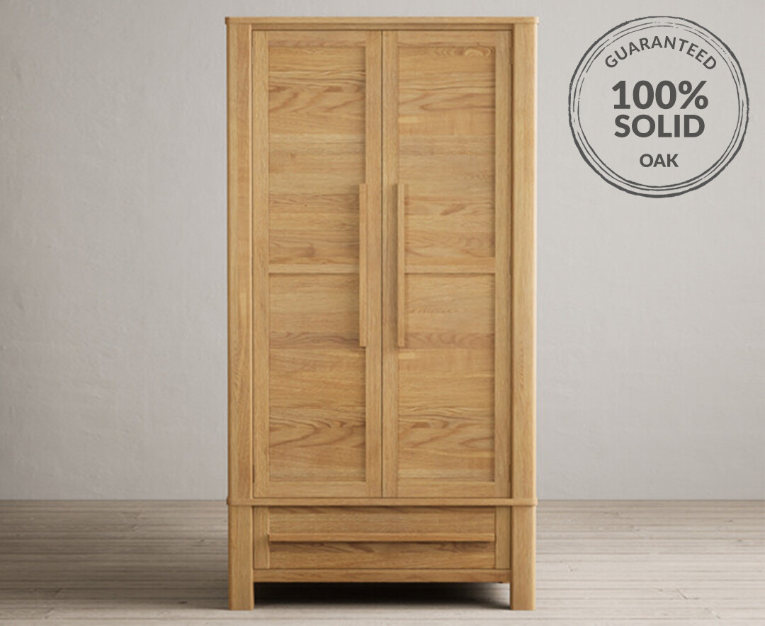 Eclipse Solid Oak Wardrobe