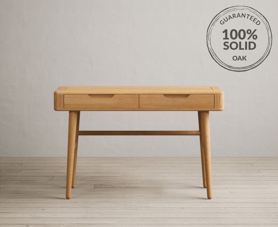 Rosa Solid Oak Dressing Table / Computer Desk | Oak&More