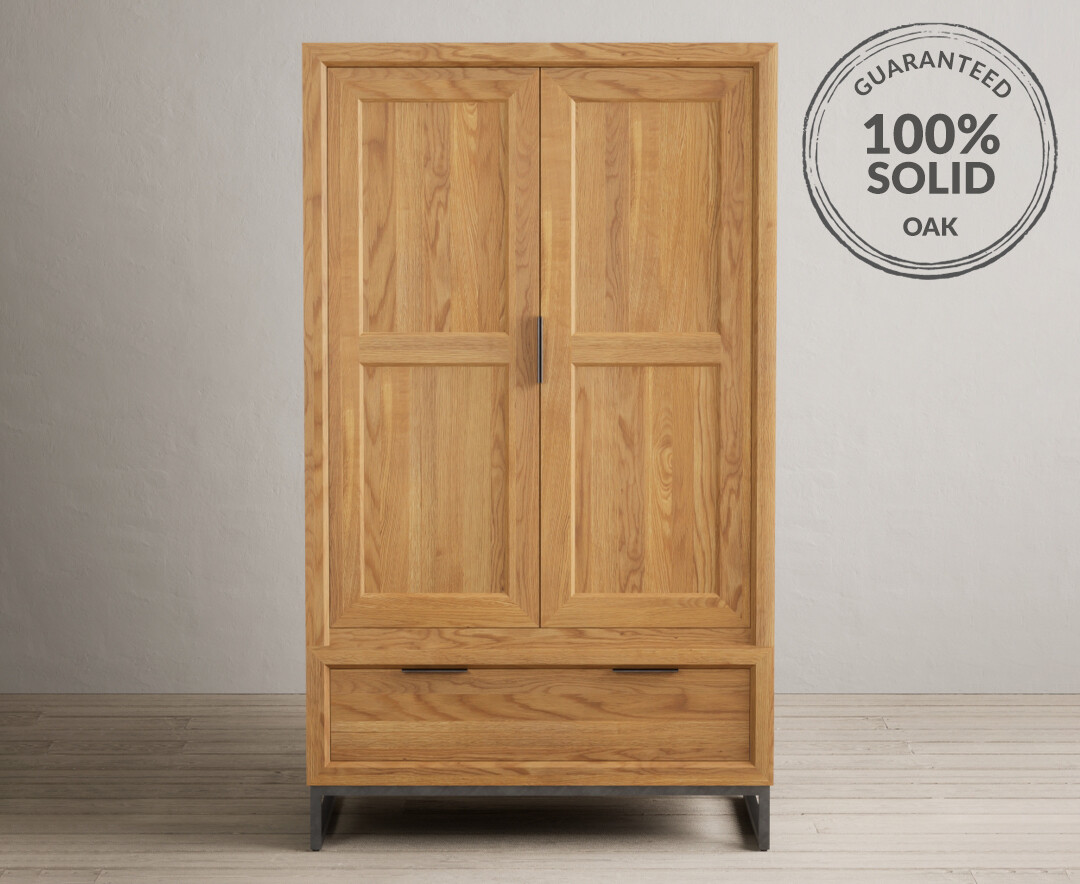 Loft Solid Oak Wardrobe