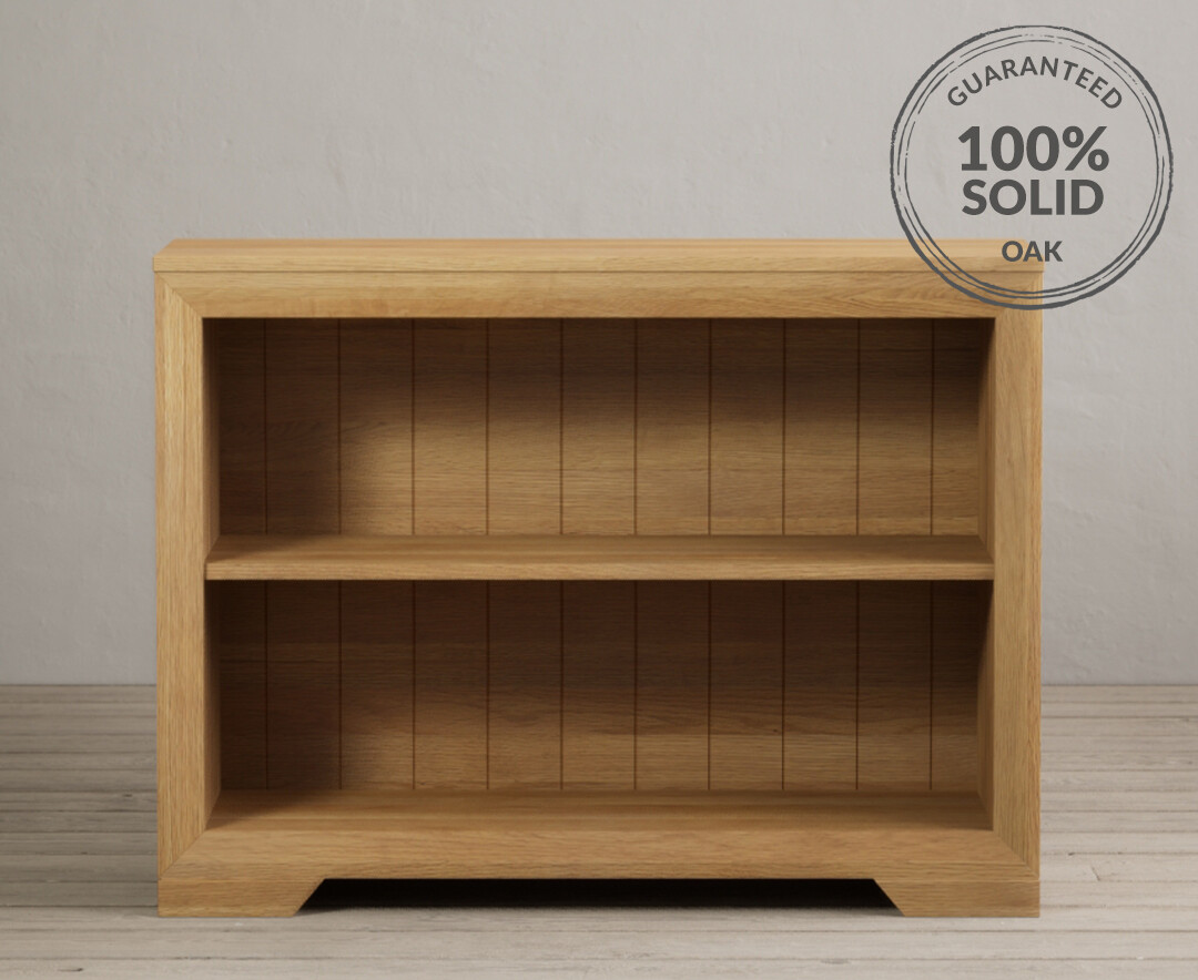 Tilt Solid Oak Small Bookcase | Oak&More