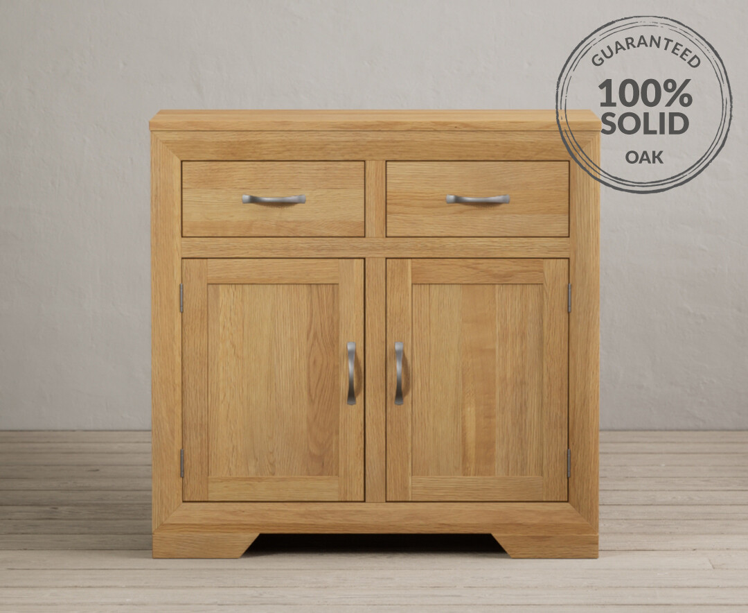 Tilt Solid Oak Small Sideboard | Oak&More