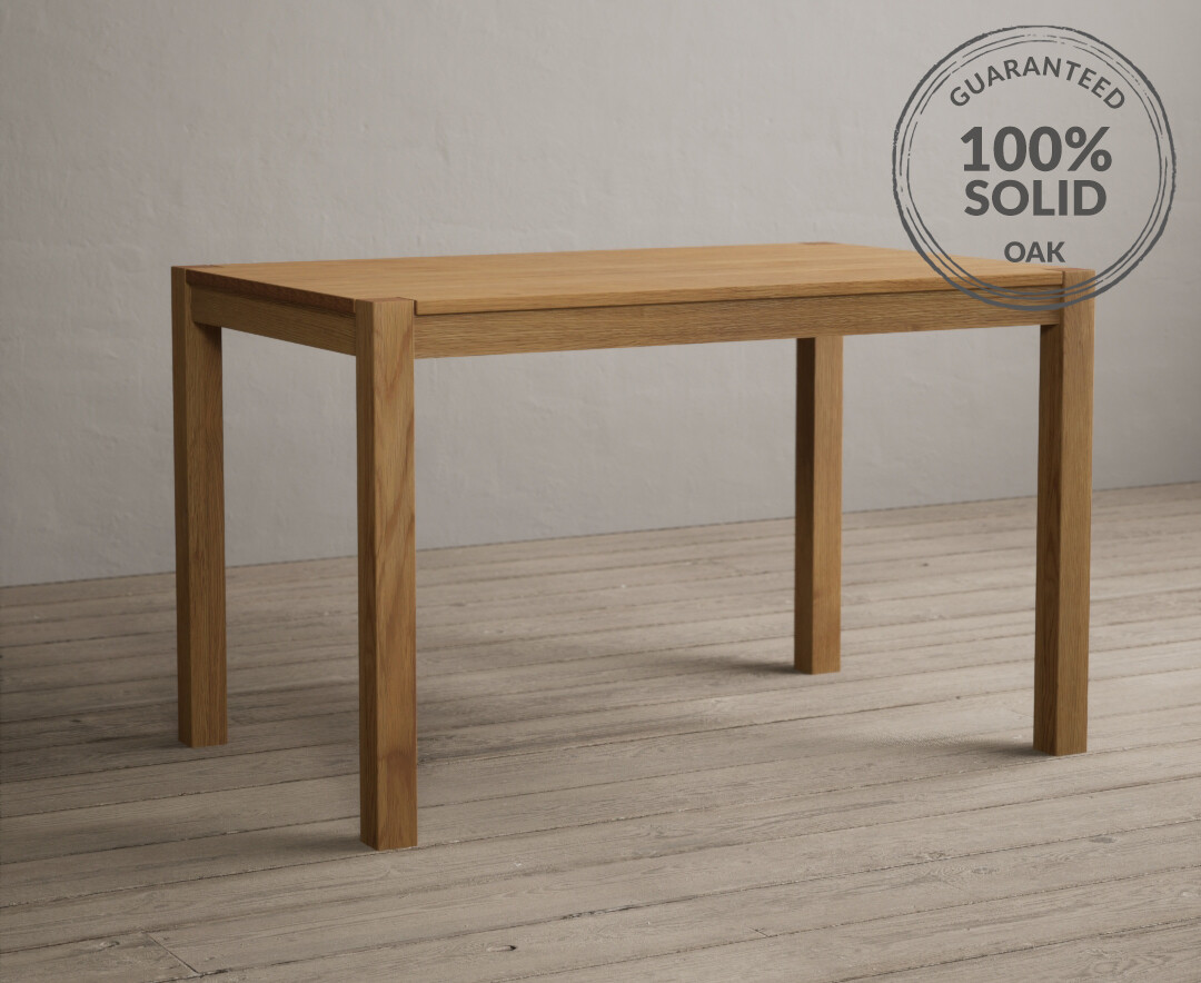York 120cm Solid Oak Dining Table | Oak&More