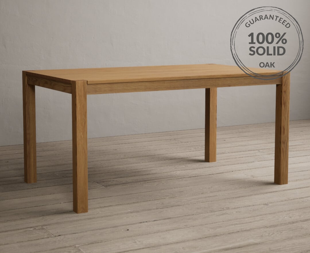 York 150cm Solid Oak Dining Table | Oak&More
