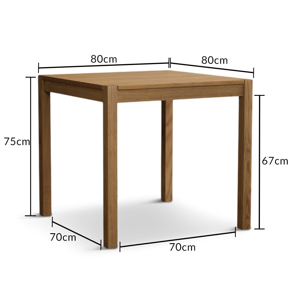 standard dining table dimensions uk